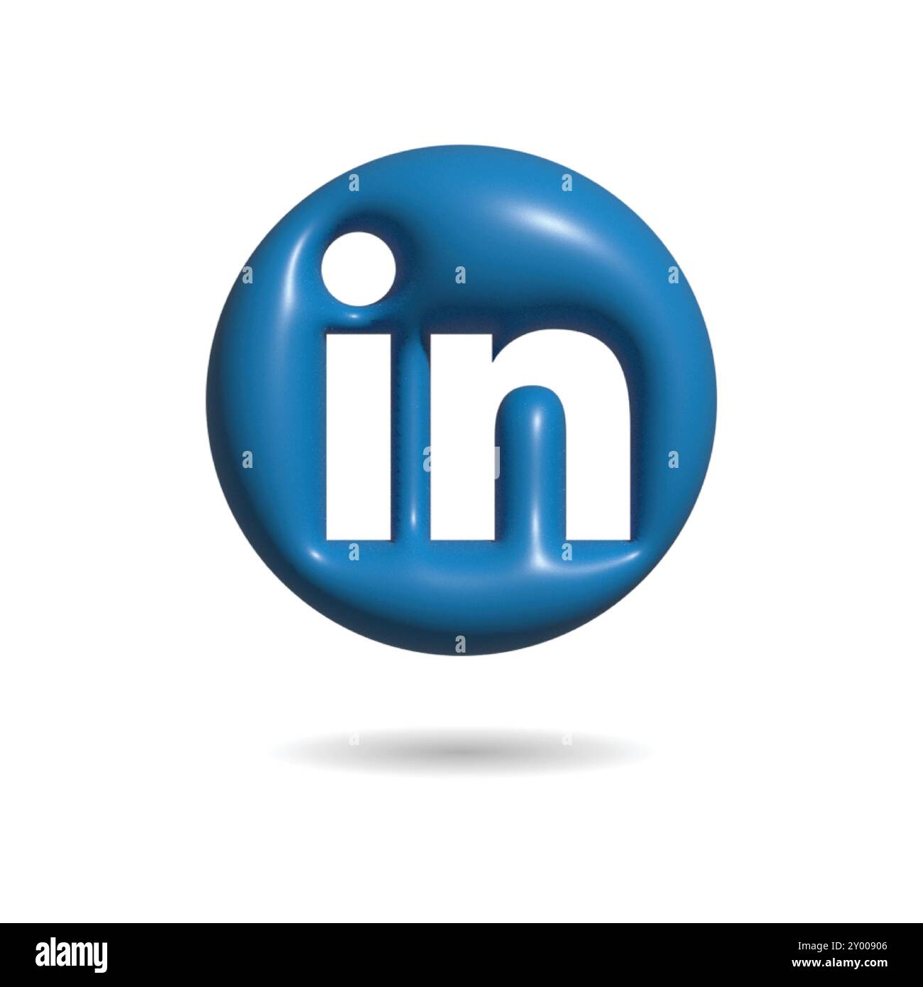 Linkedin 3D Icon Stock Vector Image & Art - Alamy
