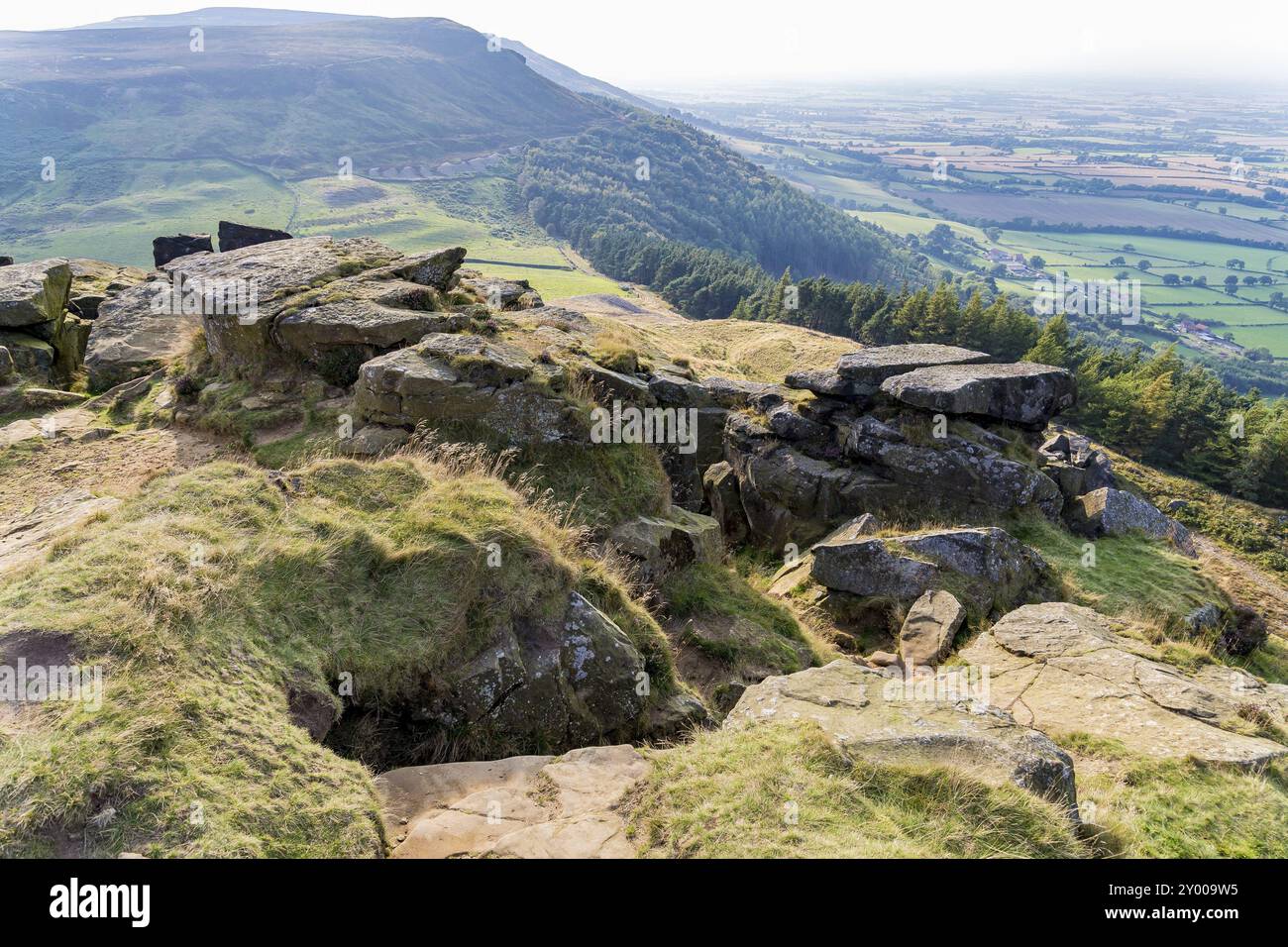 Landscape near the Wainstones, North Yorkshire, England, UK Stock Photo ...
