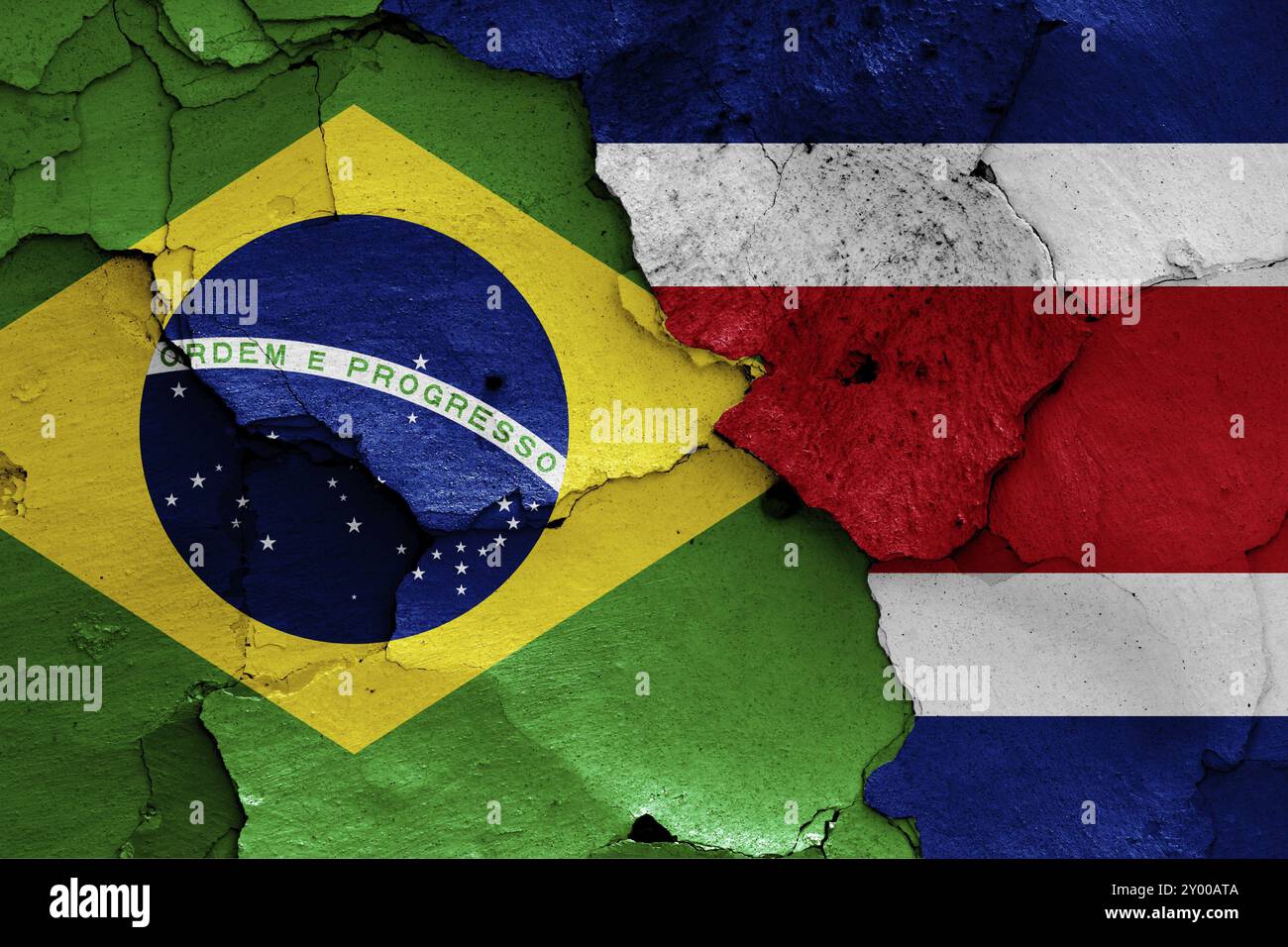 Flags costa rica brazil hi-res stock photography and images - Alamy