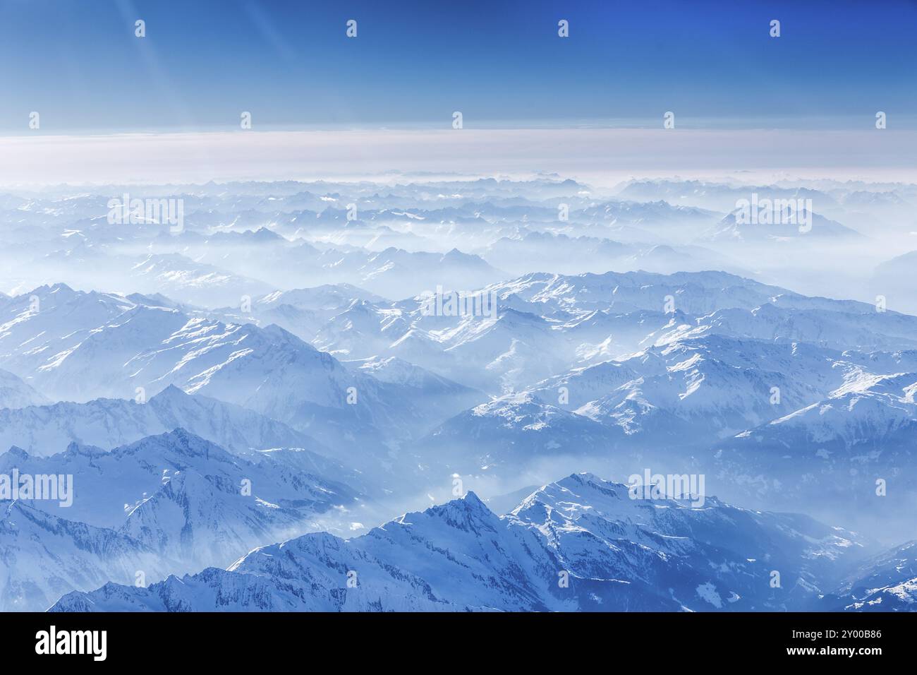 The Bavarian Alps seen from the air Stock Photo - Alamy