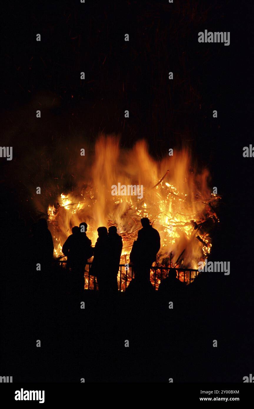 Witches' bonfire, Walpurgis Night bonfire Stock Photo - Alamy