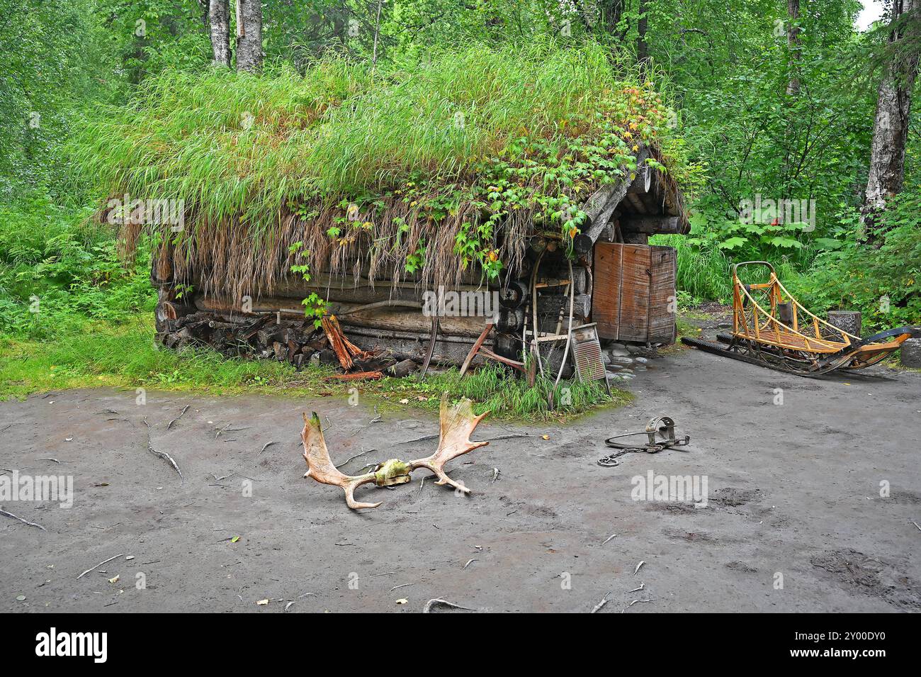 The Dena'ina Indian Encampment is one of the attractions that Jet Boat Adventures often visit ...
