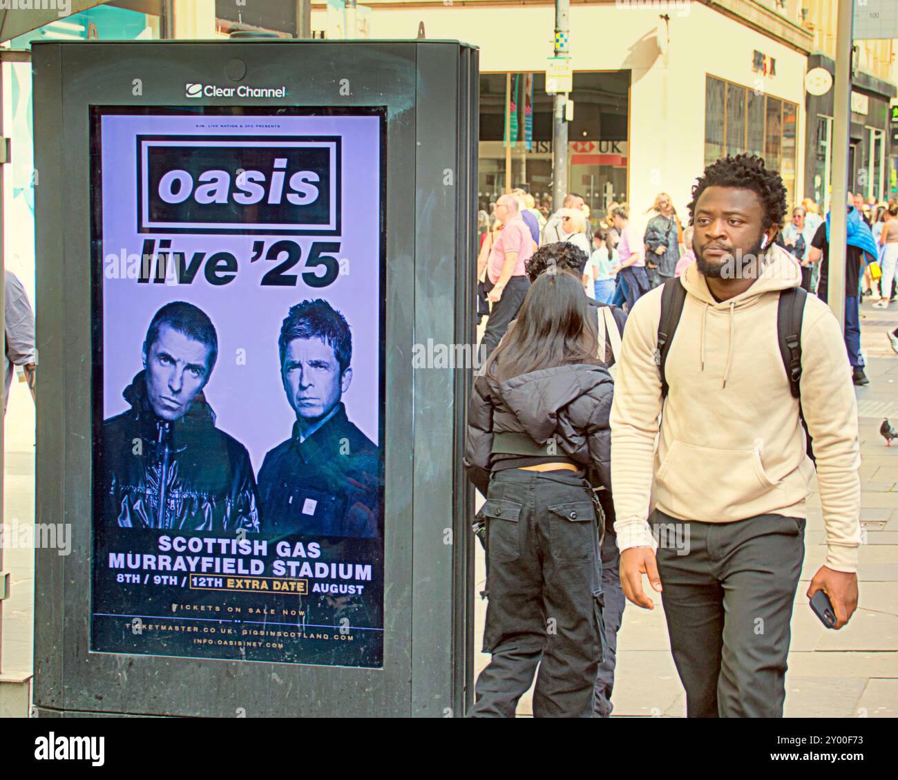 Glasgow, Scotland, UK. 31st August, 2024. Oasis tickets go on sale ...