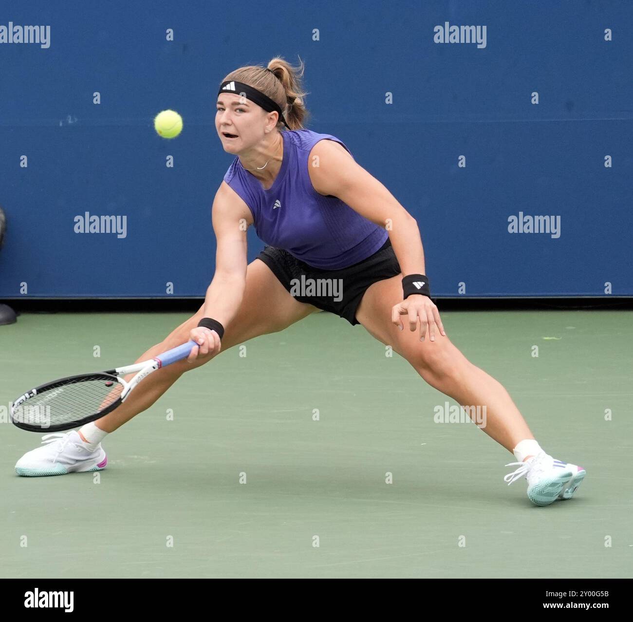 August 31, 2024: Karolina Muchova (CZE) defeated Anastasia Potopova 6-4 ...