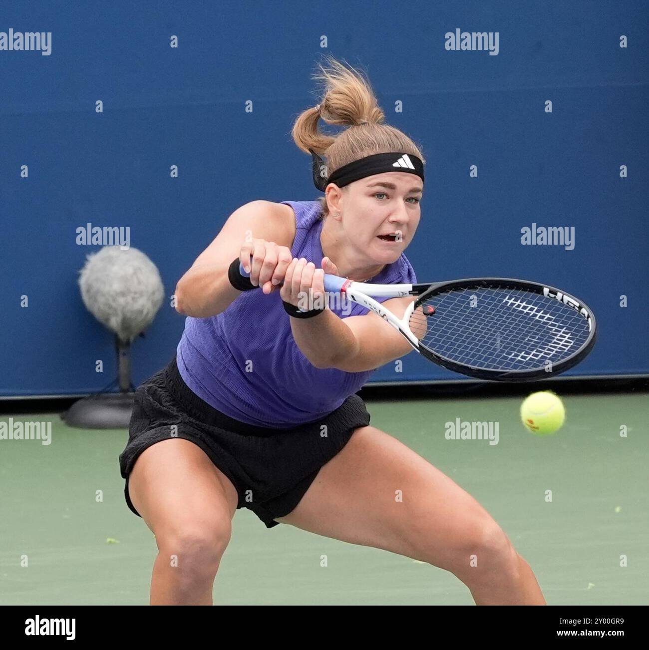 August 31, 2024: Karolina Muchova (CZE) defeated Anastasia Potopova 6-4, 6-2, at the US Open ...
