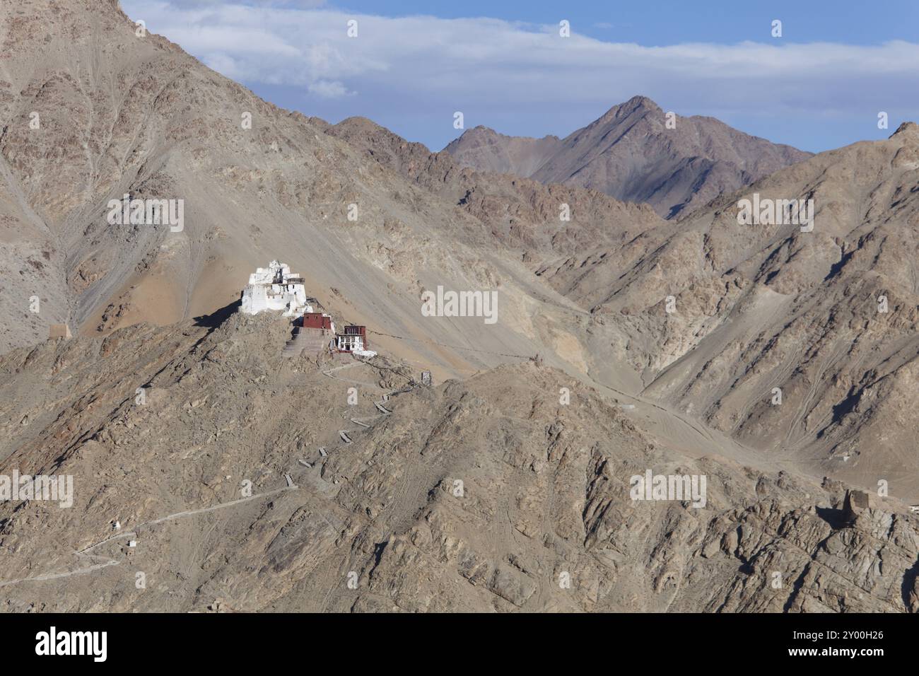 Buddhist monastery in Leh Stock Photo - Alamy