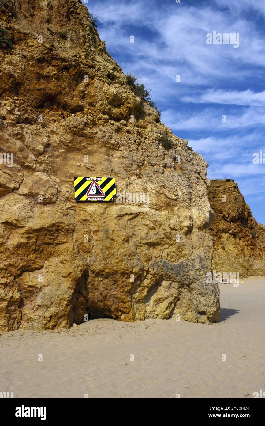 Falling rocks risk caution hi-res stock photography and images - Alamy