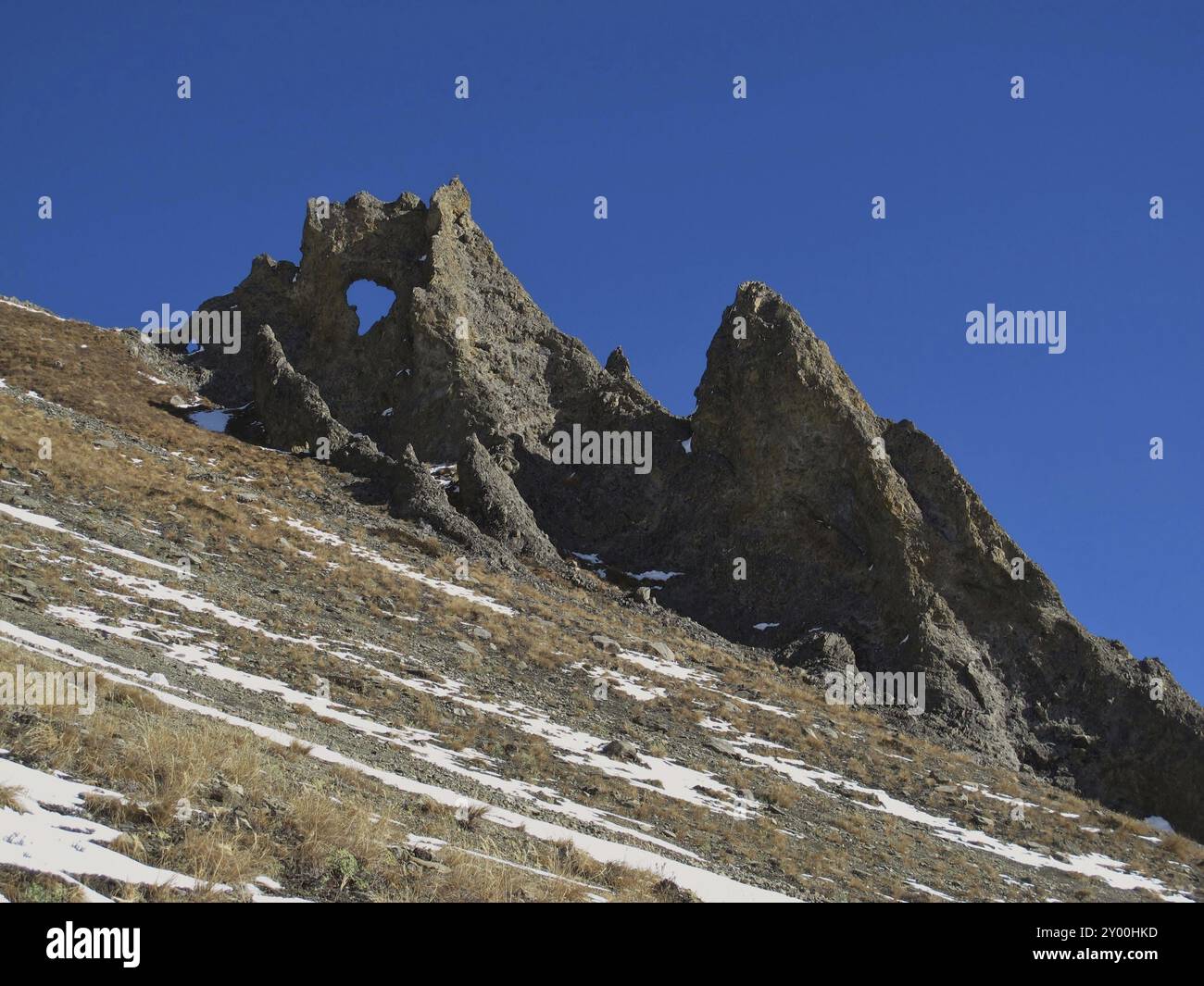 Beautiful limestone formation near Lake Tilicho, Nepal, Asia Stock ...