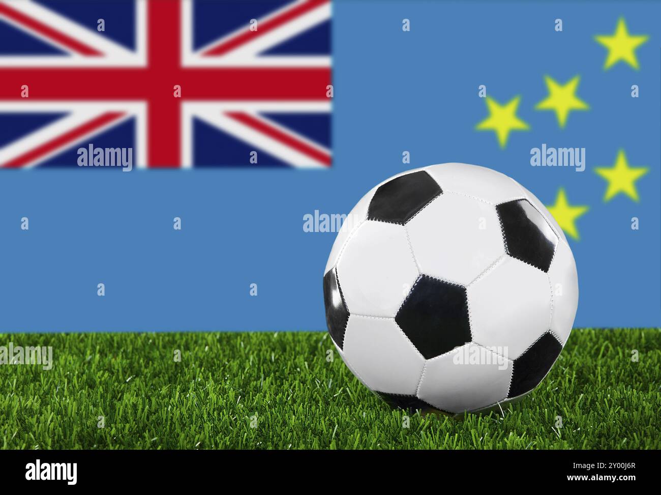 Tuvalu flag soccer ball hi-res stock photography and images - Alamy