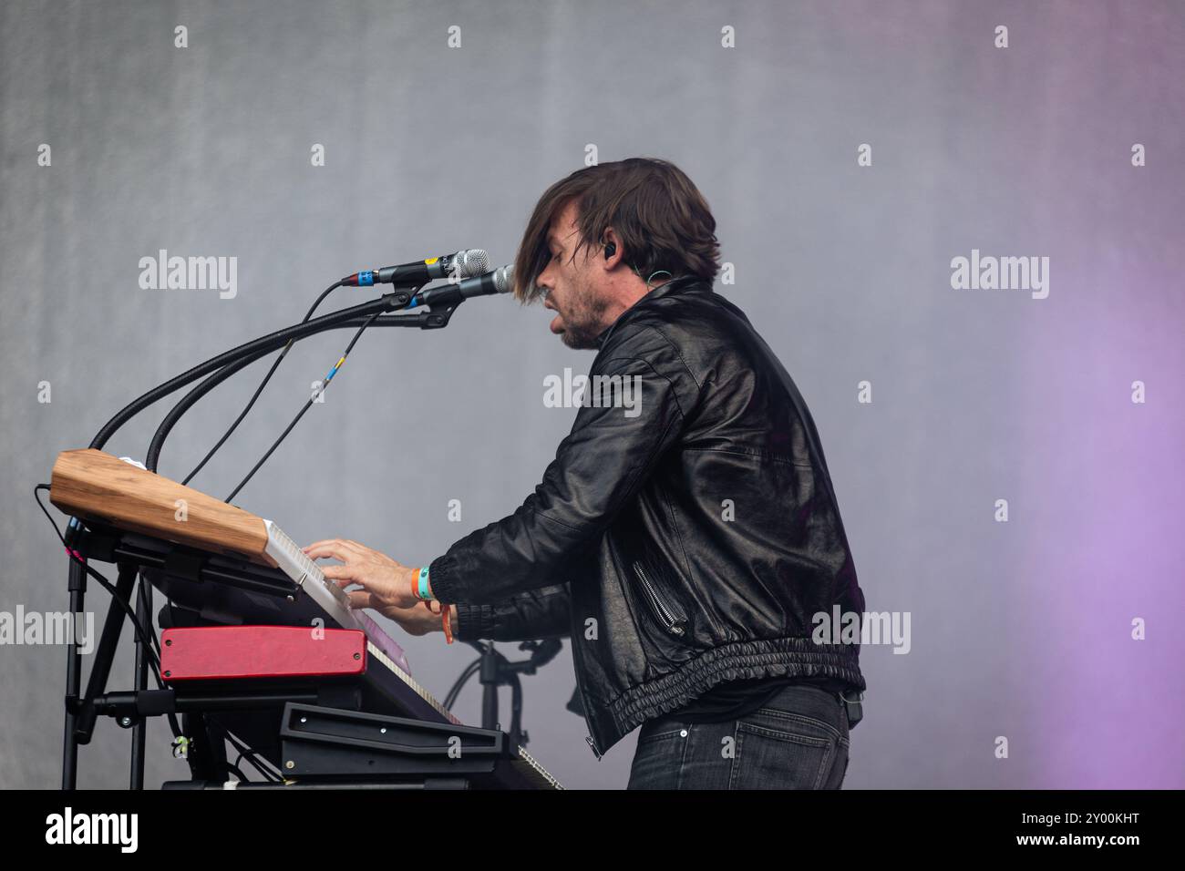 Jean Waterlot, from Ghinzu band, performs live at the Rock en Seine ...