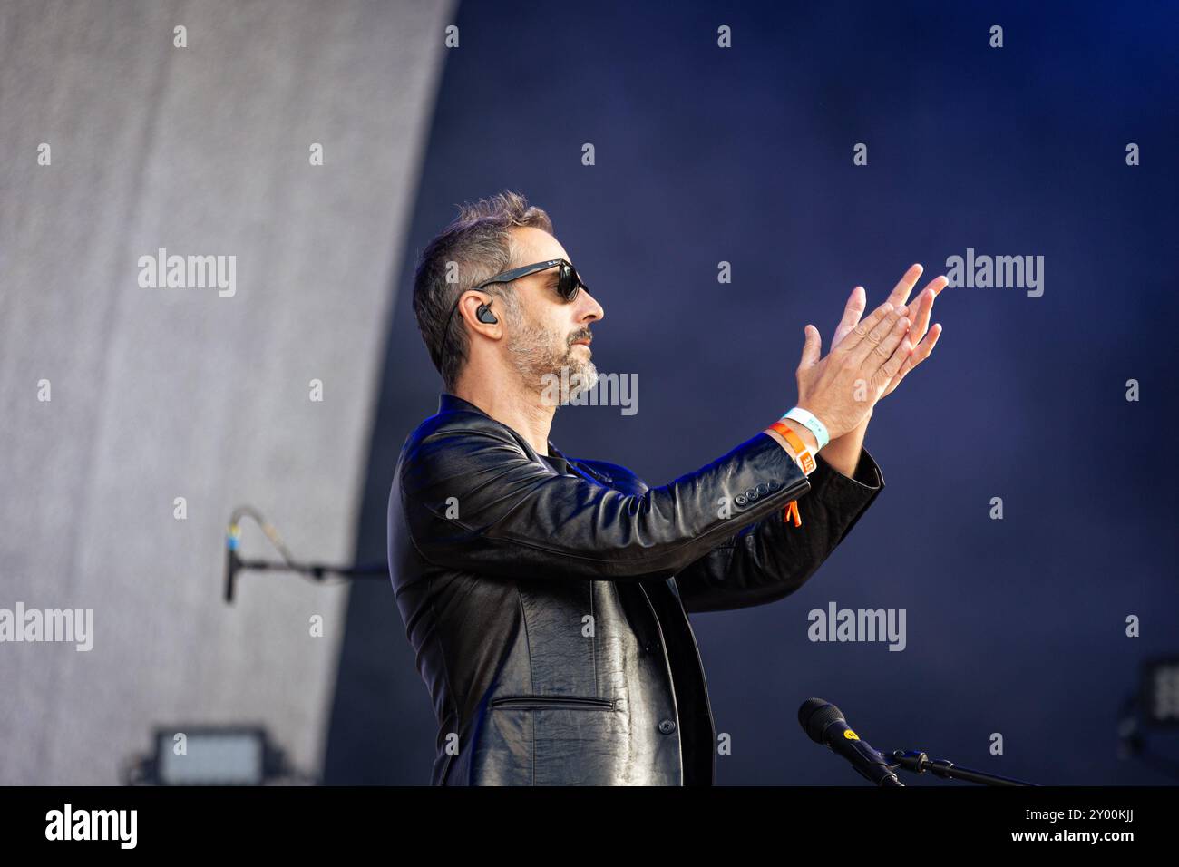 John Stargasm, from Ghinzu band, performs live at the Rock en Seine ...