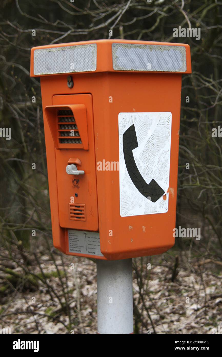 Emergency call pillar Stock Photo - Alamy