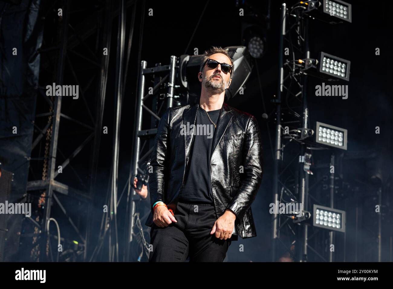 John Stargasm, from Ghinzu band, performs live at the Rock en Seine ...