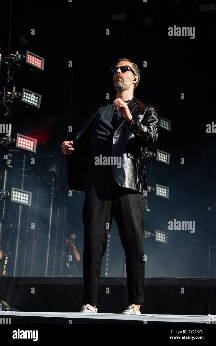John Stargasm, from Ghinzu band, performs live at the Rock en Seine ...