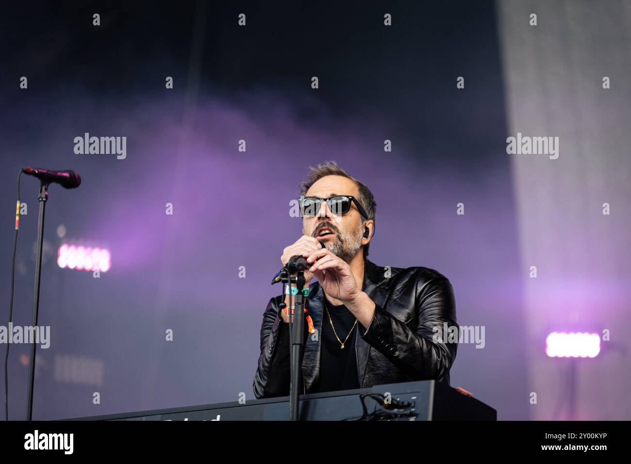 John Stargasm, from Ghinzu band, performs live at the Rock en Seine ...