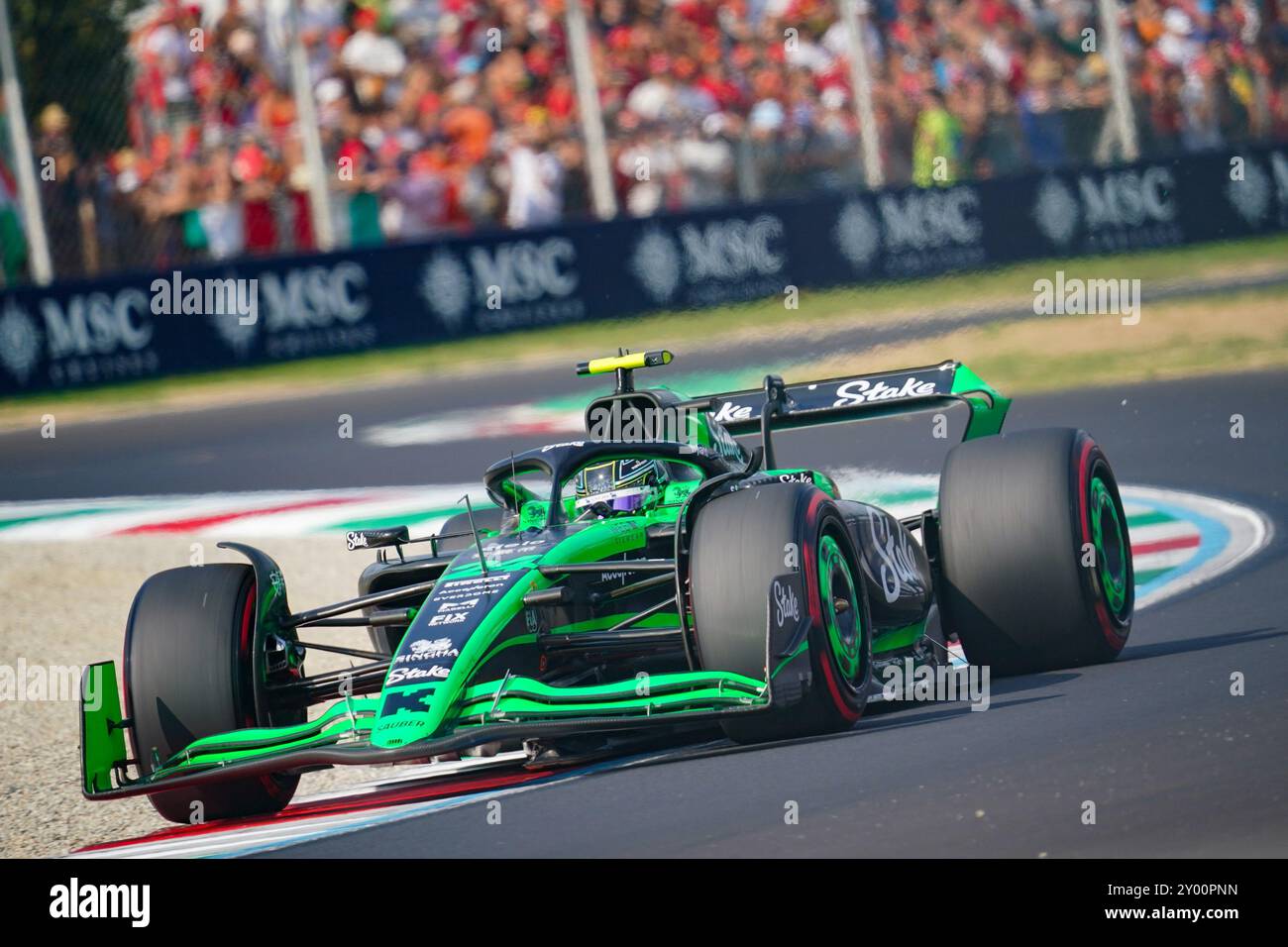 Zhou Guanyu of China driving the (24) Stake F1 Team Kick Sauber C44 ...
