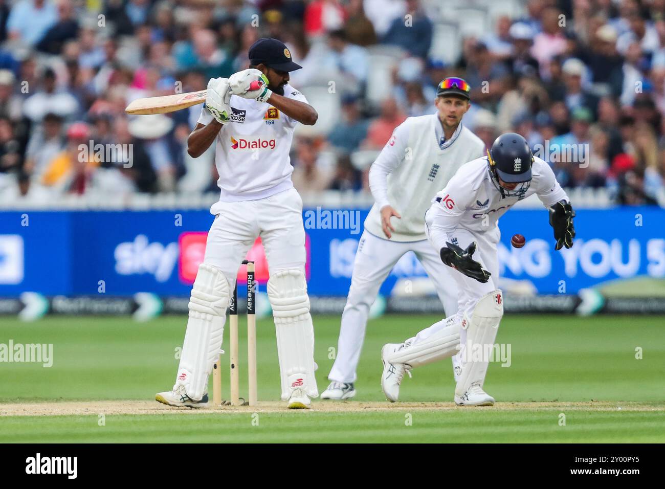Prabath Jayasuriya of Sri Lanka bats during England v Sri Lanka 2nd ...