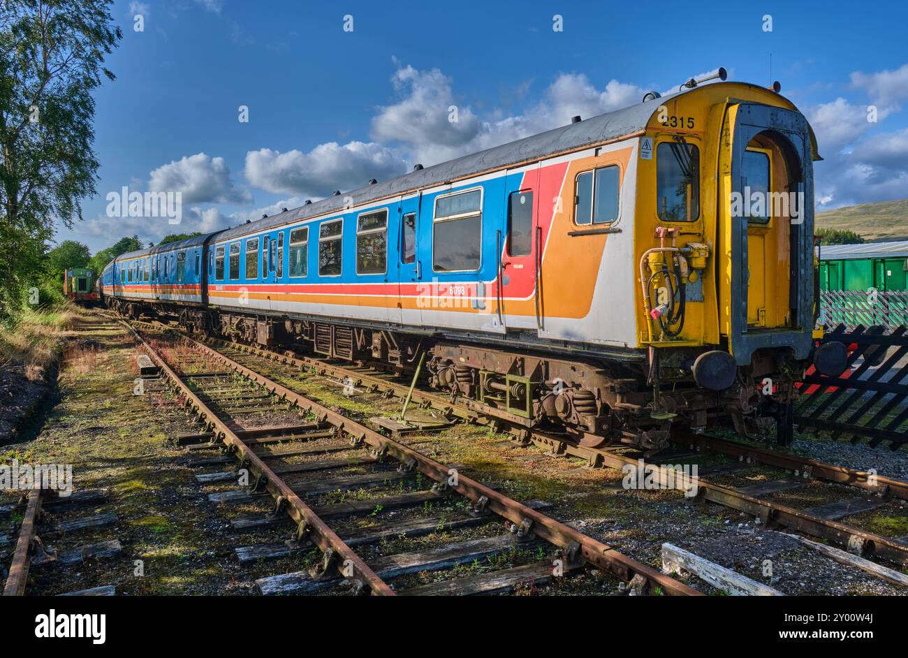 Old Network Southeast Carriages on the Eden Valley Railway near Warcop ...