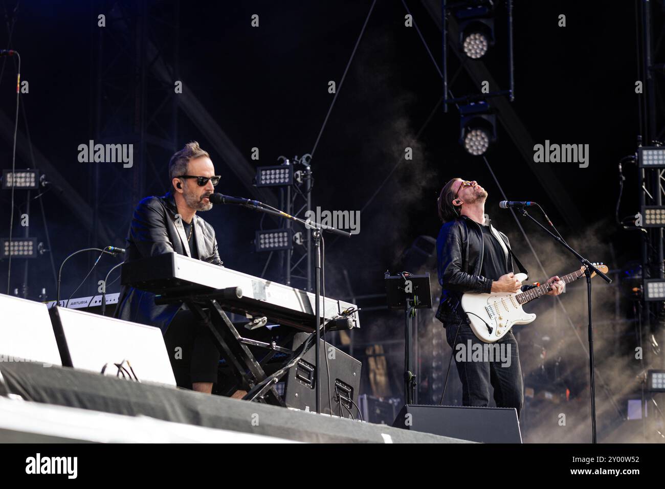 Paris, France. 25th Aug, 2024. John Stargasm (L) and Jean Waterlot (R ...