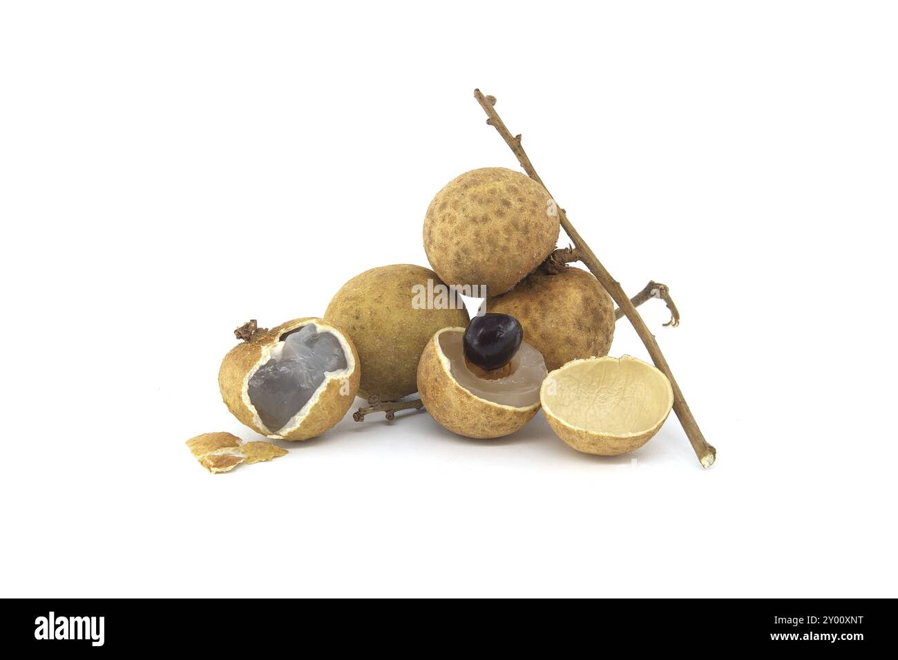 Dragon eye fruit, also known as longan bao is a longan fruit on a ...