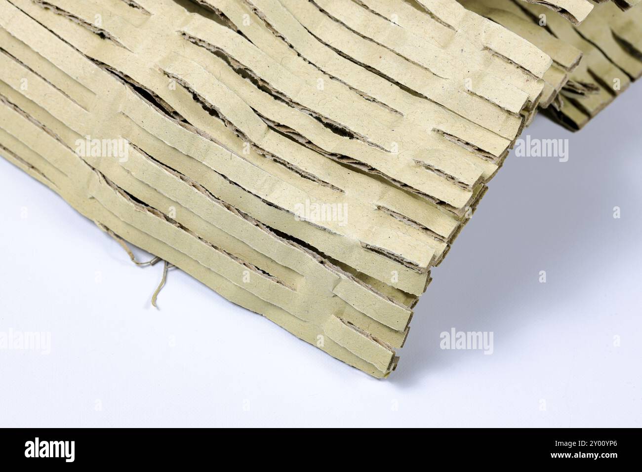 Close up eco-friendly wrapping paper made from recycled cardboard craft ...