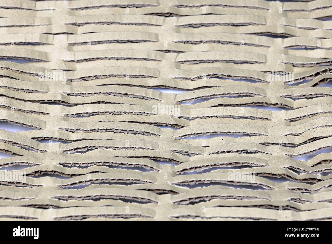 Close up eco-friendly wrapping paper made from recycled cardboard craft ...