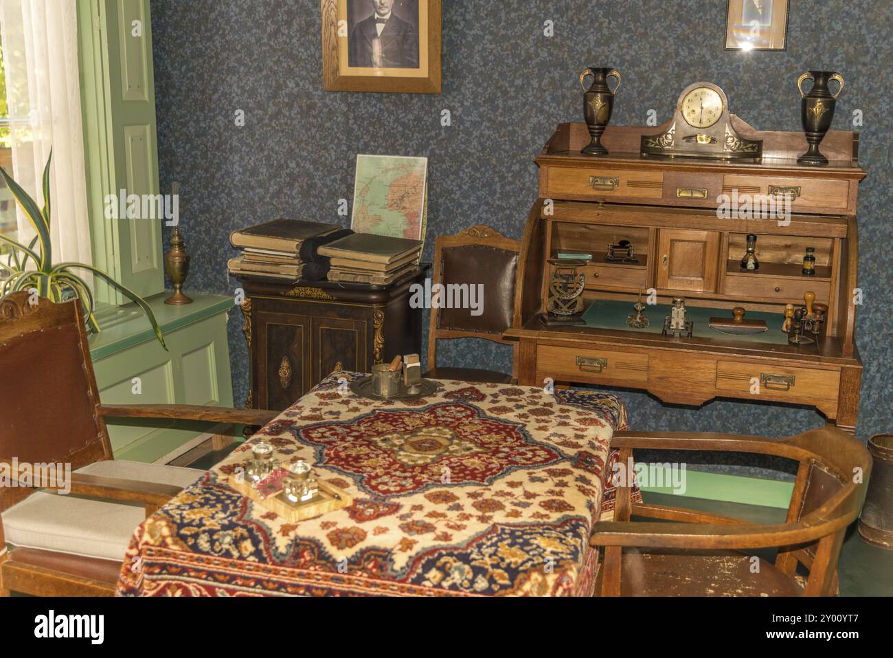 Enkhuizen, Netherlands, June 2022. The interior of a Dutch living room ...