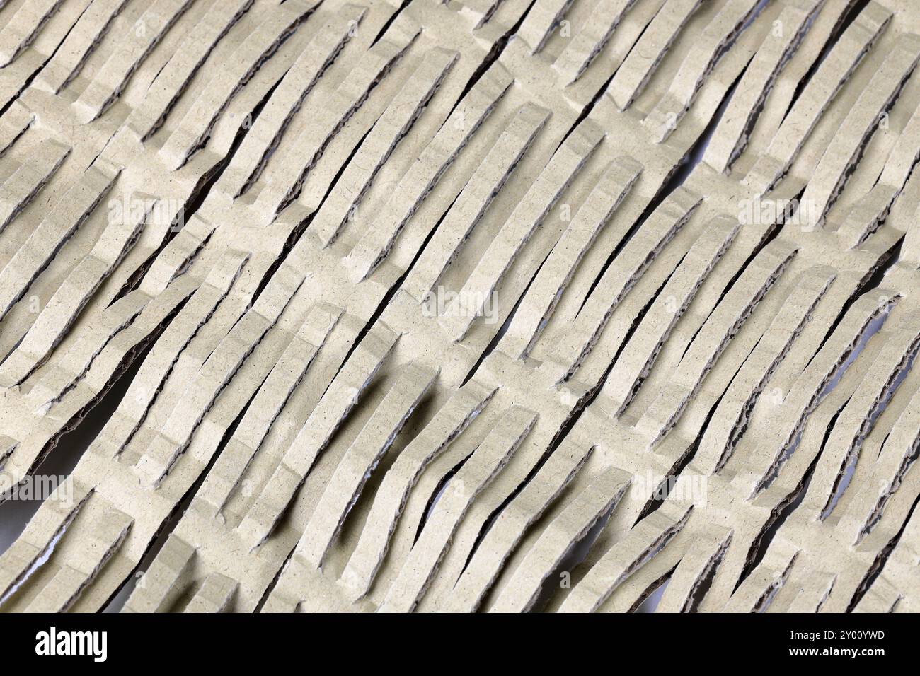 Close up eco-friendly wrapping paper made from recycled cardboard craft ...