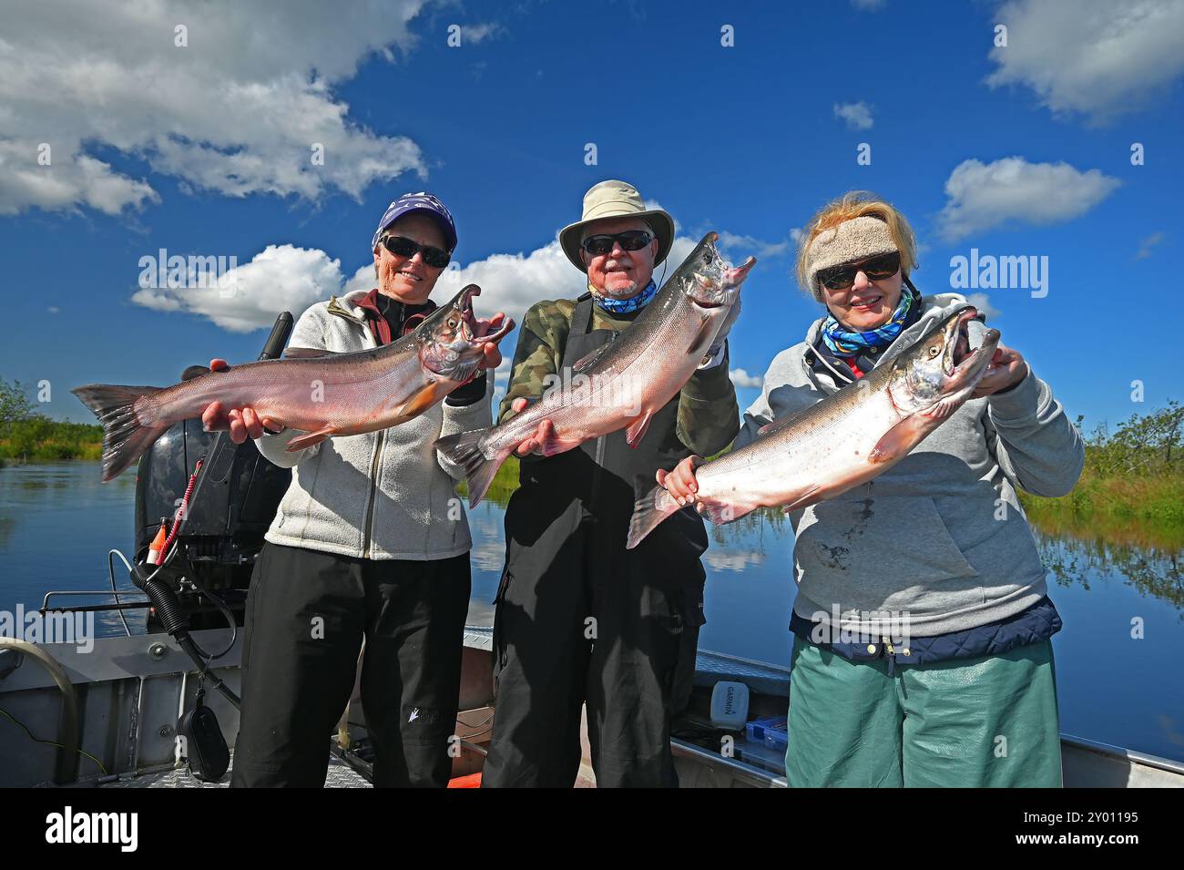 Alaska's great angling opportunities include 5 species of salmon, including silver or coho ...