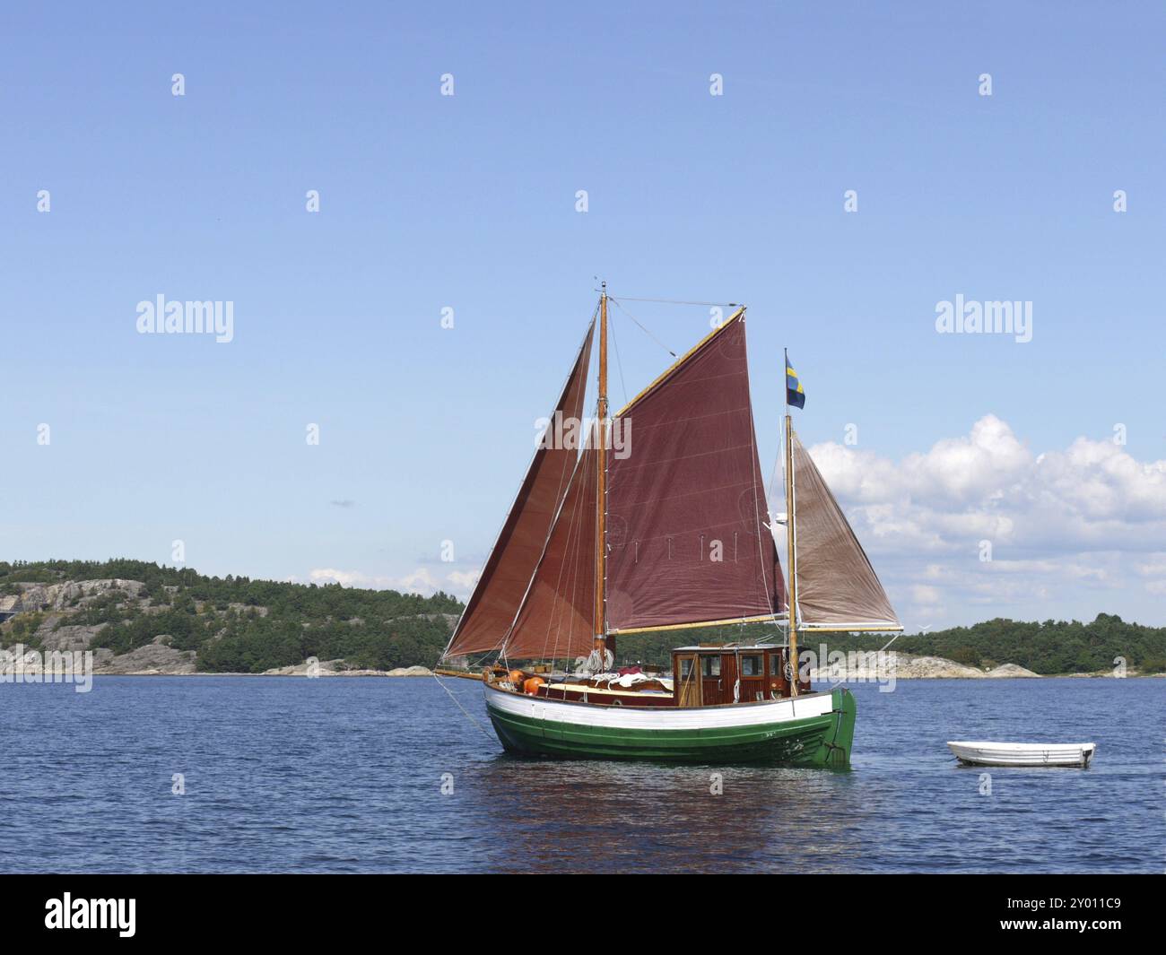 Wooden boat off west coast of sweden hi-res stock photography and ...