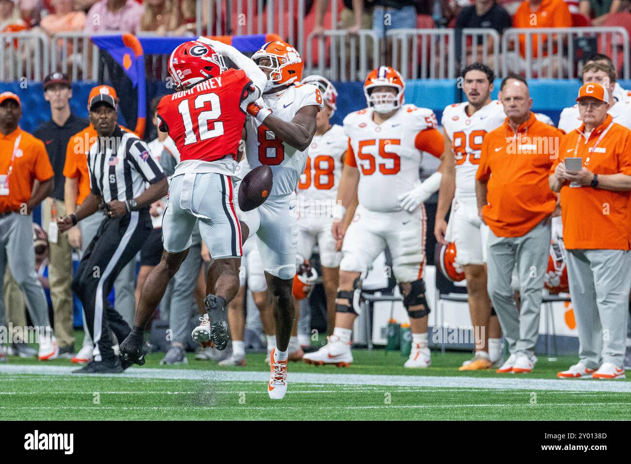 August 31, 2024: Georgia Bulldogs defensive back Julian Humphrey (12 ...