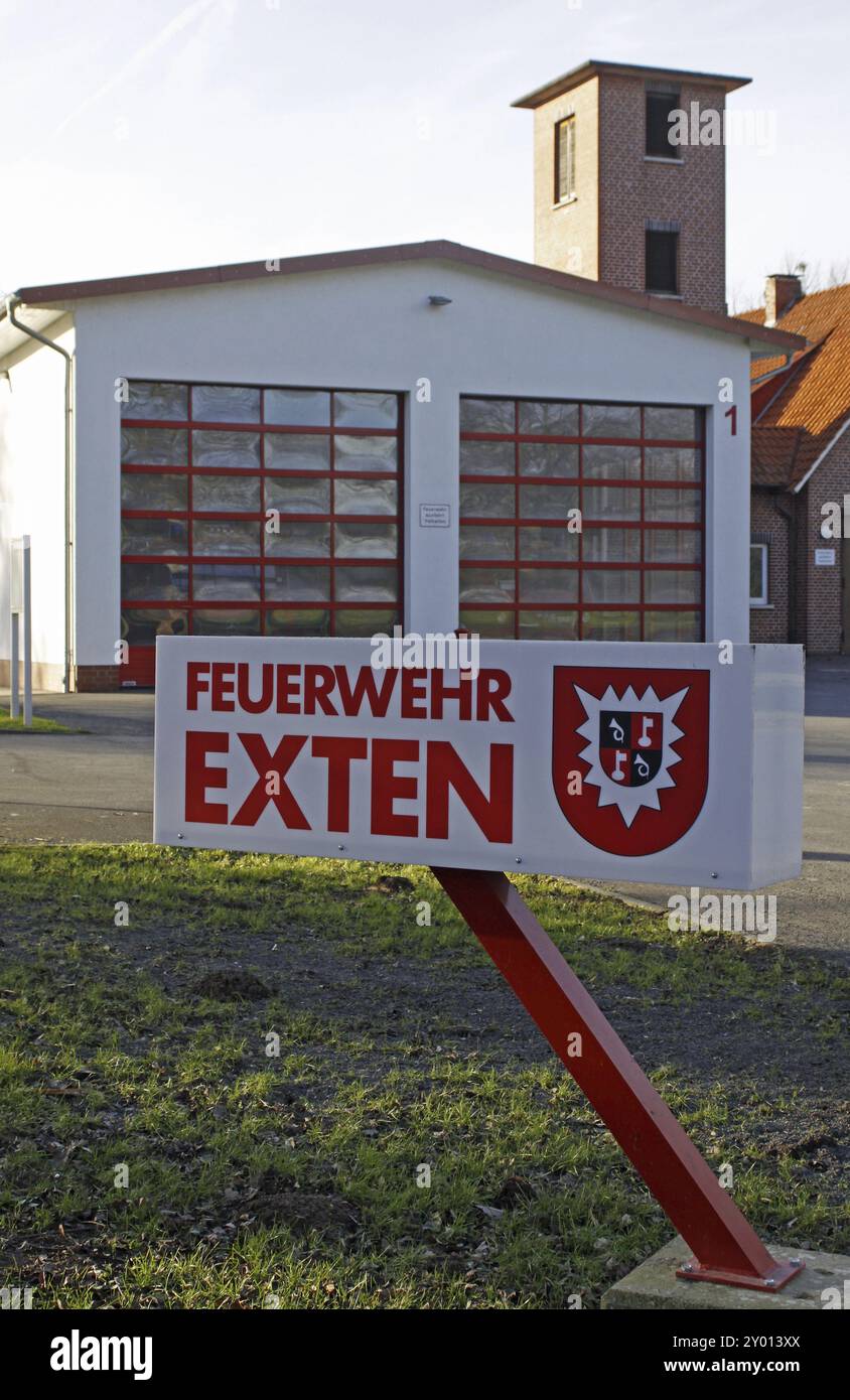 Fire station in Exten Stock Photo - Alamy