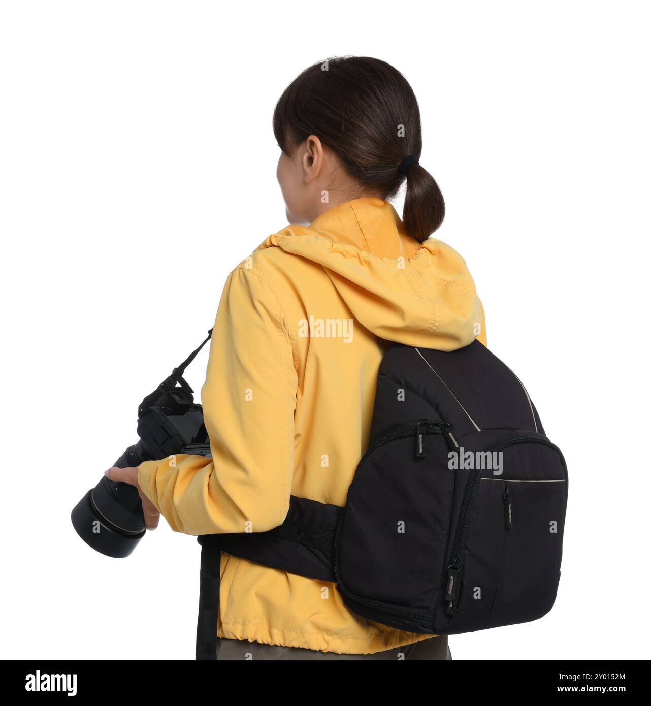 Back view professional travel blogger hi-res stock photography and ...