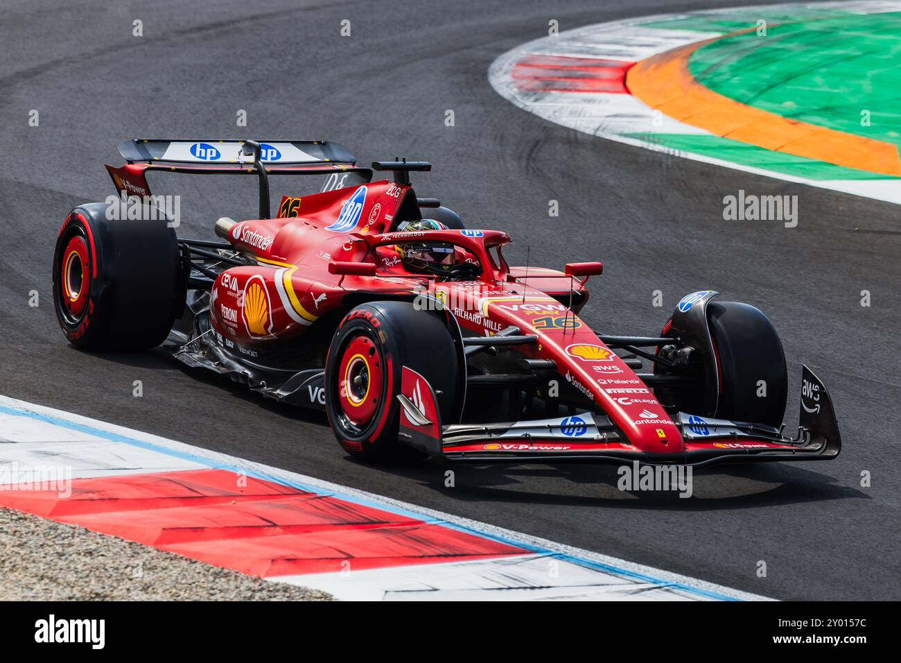 Autodromo di Monza, Monza, Italy. 31.August.2024; Charles Leclerc of Monaco and Scuderia Ferrari ...
