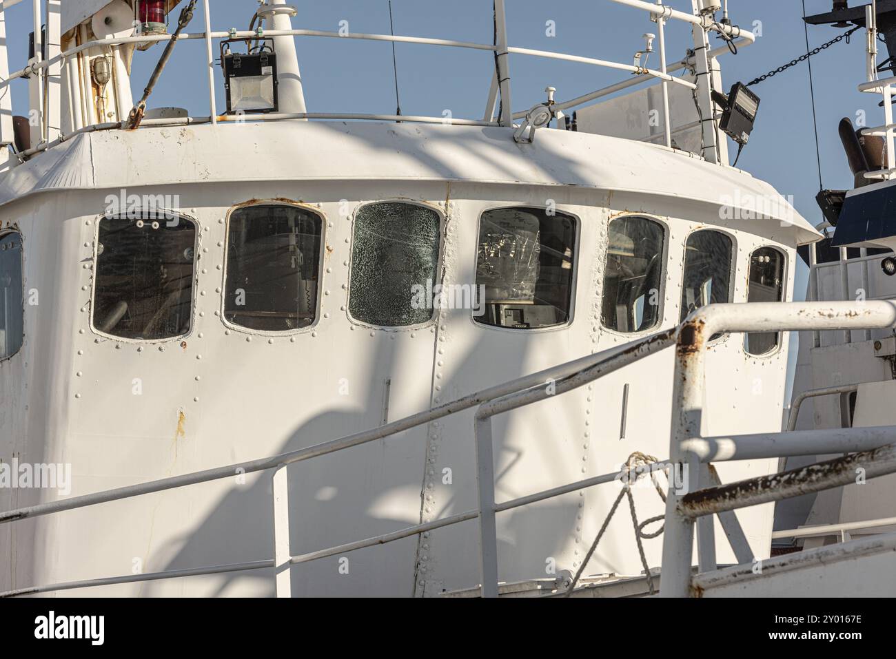 Fishing boat wheel house hi-res stock photography and images - Alamy