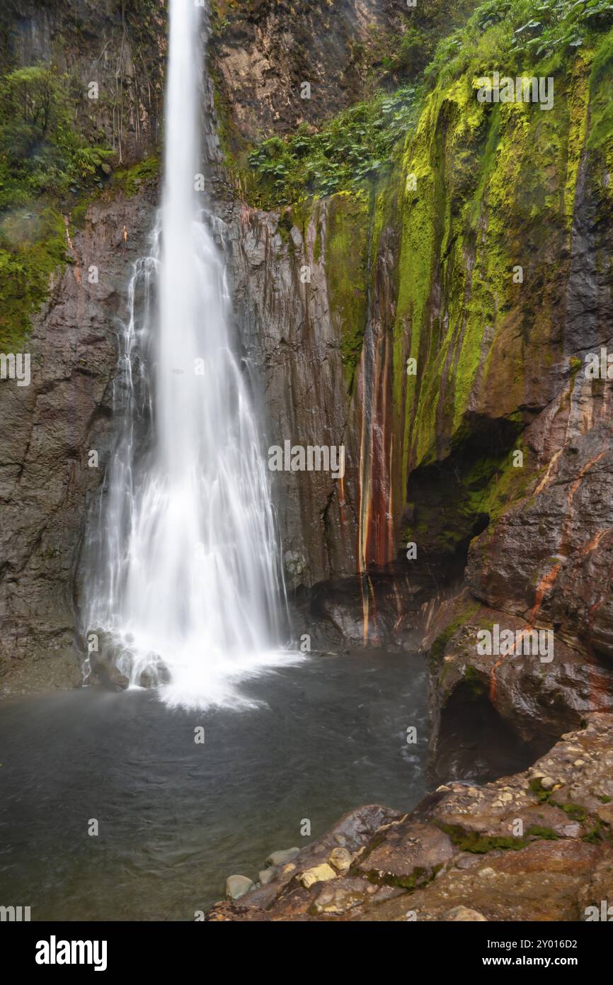Catarata del Toro waterfall, long exposure, Alajuela province, Costa ...