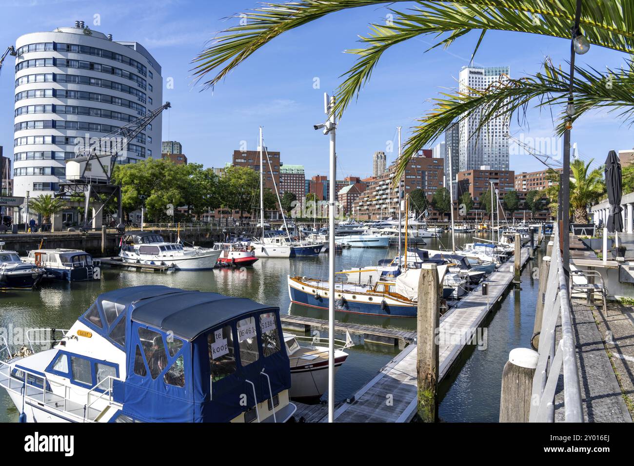 Rotterdam Marina, sports boat harbour, sailing boats, motor yachts, in ...