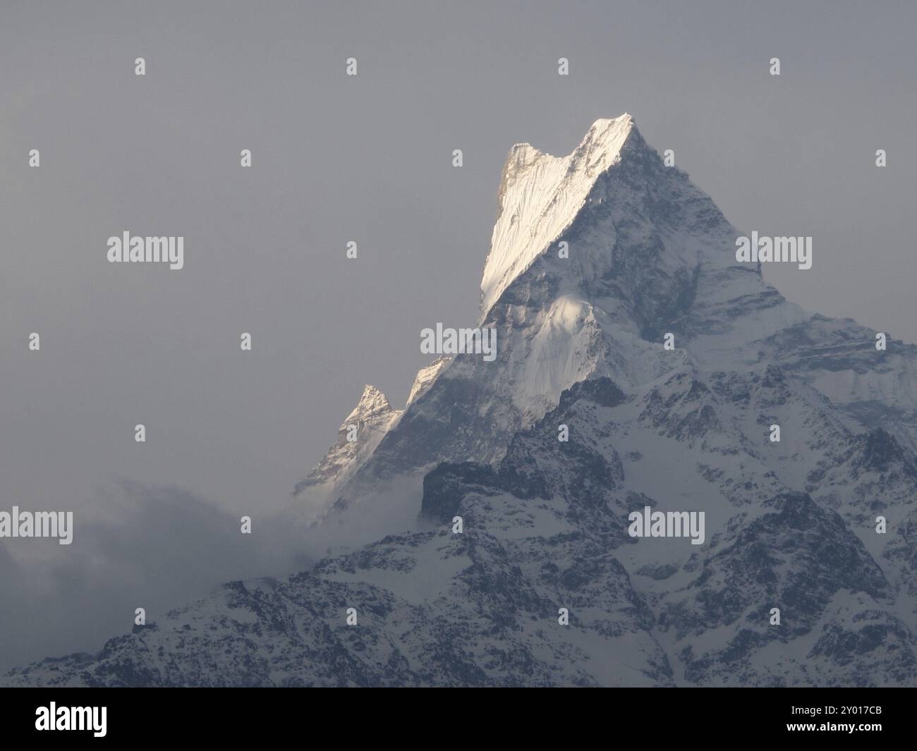 Machapuchare at sunset hi-res stock photography and images - Alamy