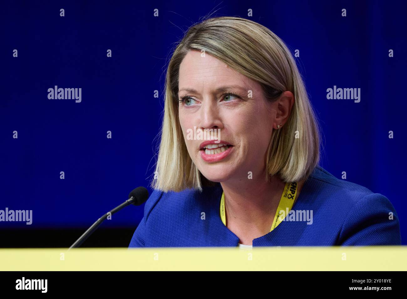 Edinburgh Scotland, UK 31 August 2024. Jenny Gilruth MSP at the SNP ...