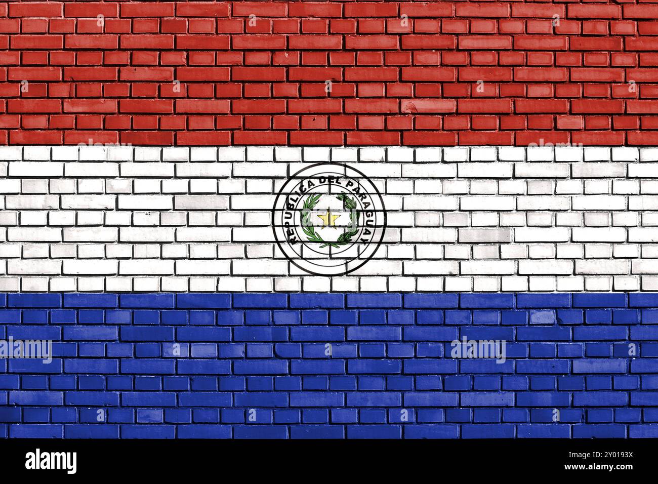 Paraguay flag on abstract hi-res stock photography and images - Alamy