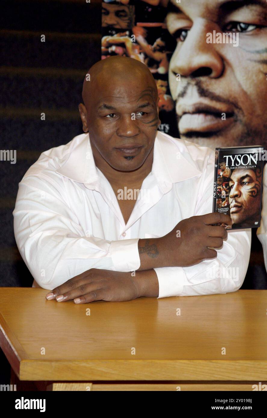 Mike Tyson promotes the Blu-ray and DVD 'Tyson' held at the Borders in ...