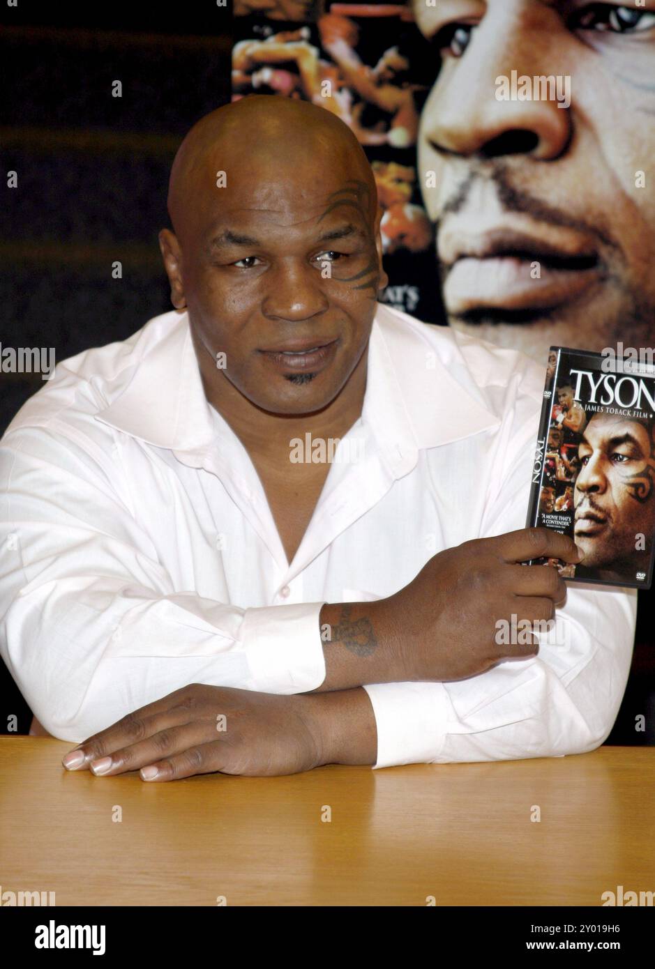 Mike Tyson promotes the Blu-ray and DVD 'Tyson' held at the Borders in ...
