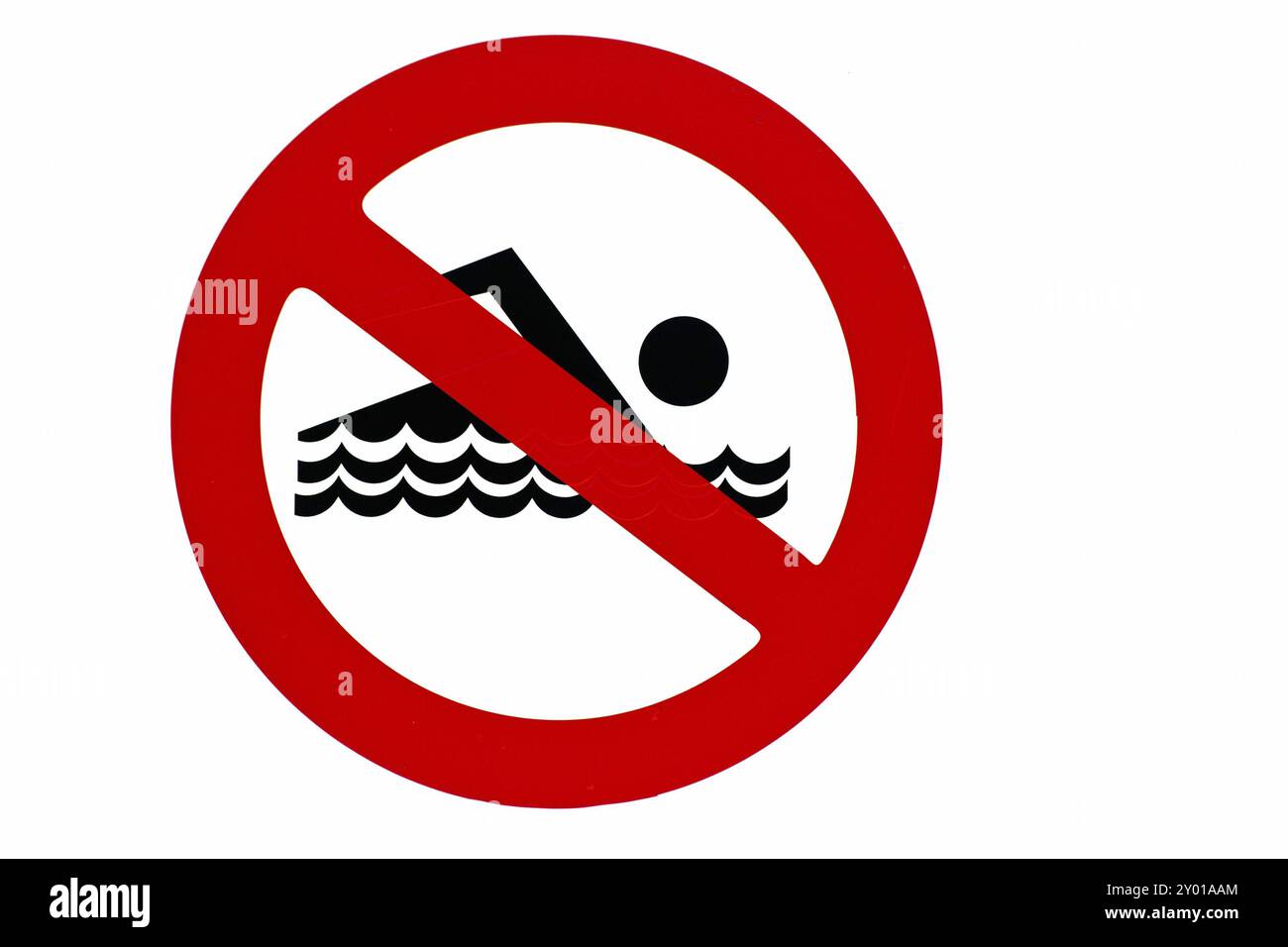 No swimming sign Cut Out Stock Images & Pictures - Alamy