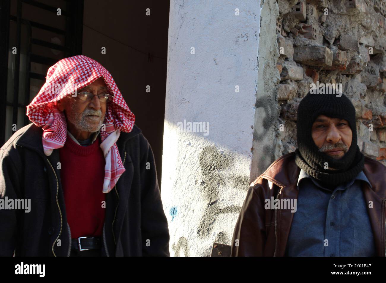 Muslim immigrants pray in hi-res stock photography and images - Alamy