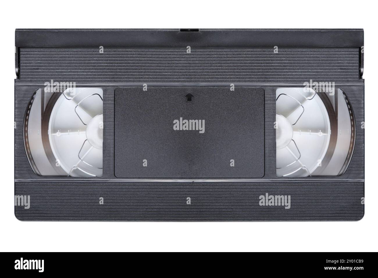 Black VCR video audio cassette tape white isolated Stock Photo - Alamy