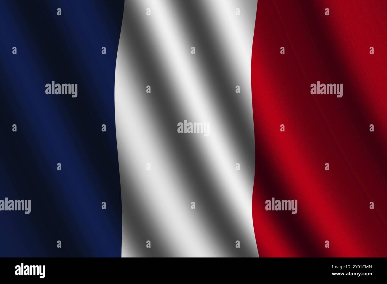 The French flag flying in the wind Stock Photo - Alamy