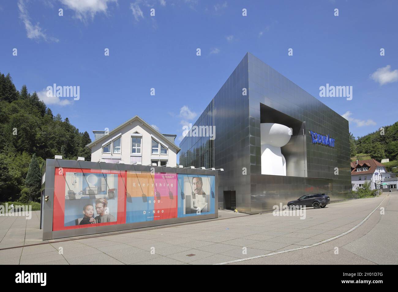 Modern building of Duravit-AG with oversized toilet bowl, oversize, XXL ...