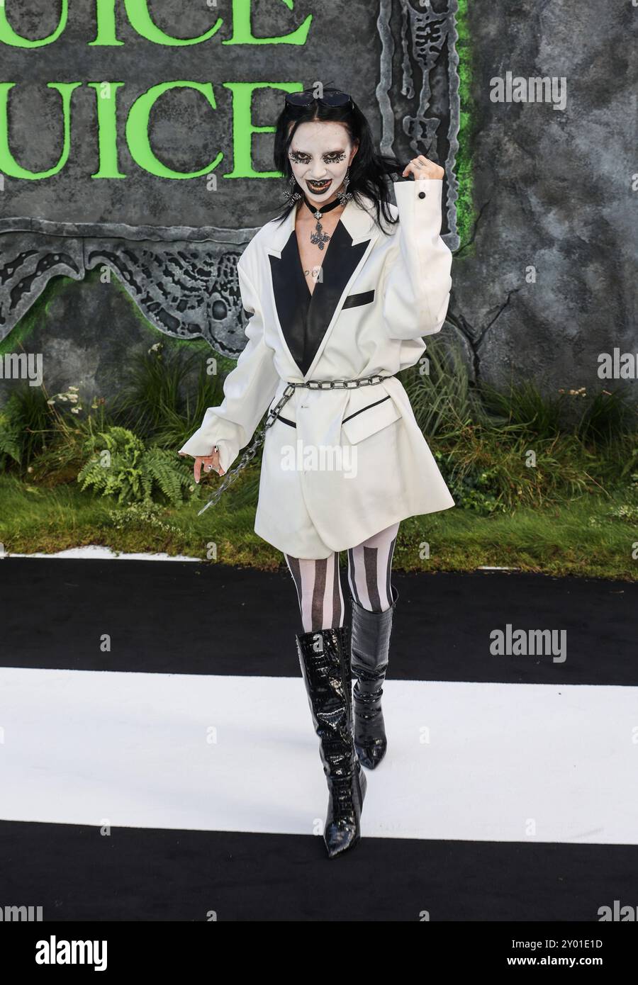 Bambi Thug attends the UK premiere of "Beetlejuice Beetlejuice" at ...