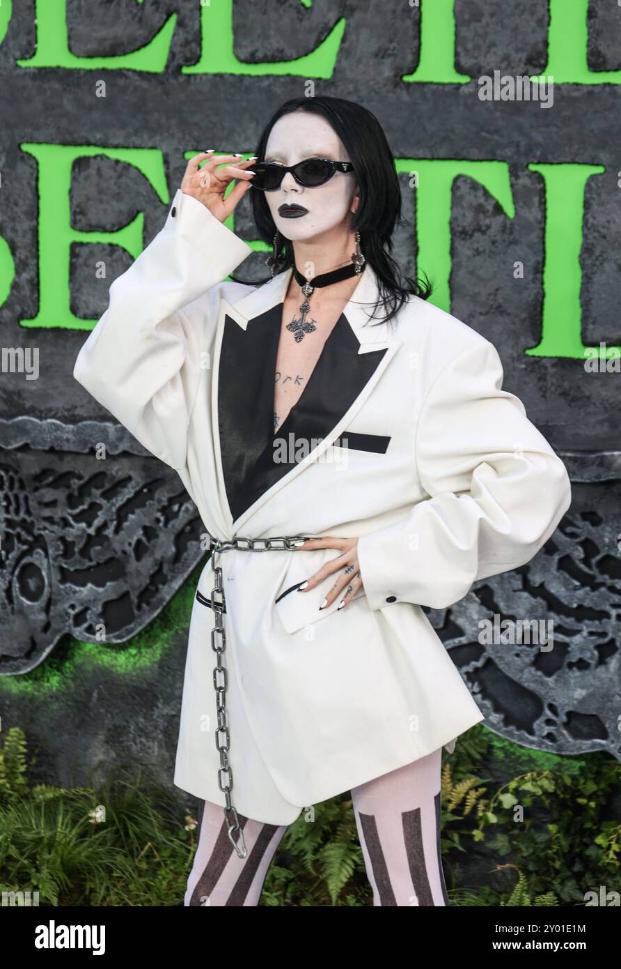 Bambi Thug attends the UK premiere of "Beetlejuice Beetlejuice" at ...