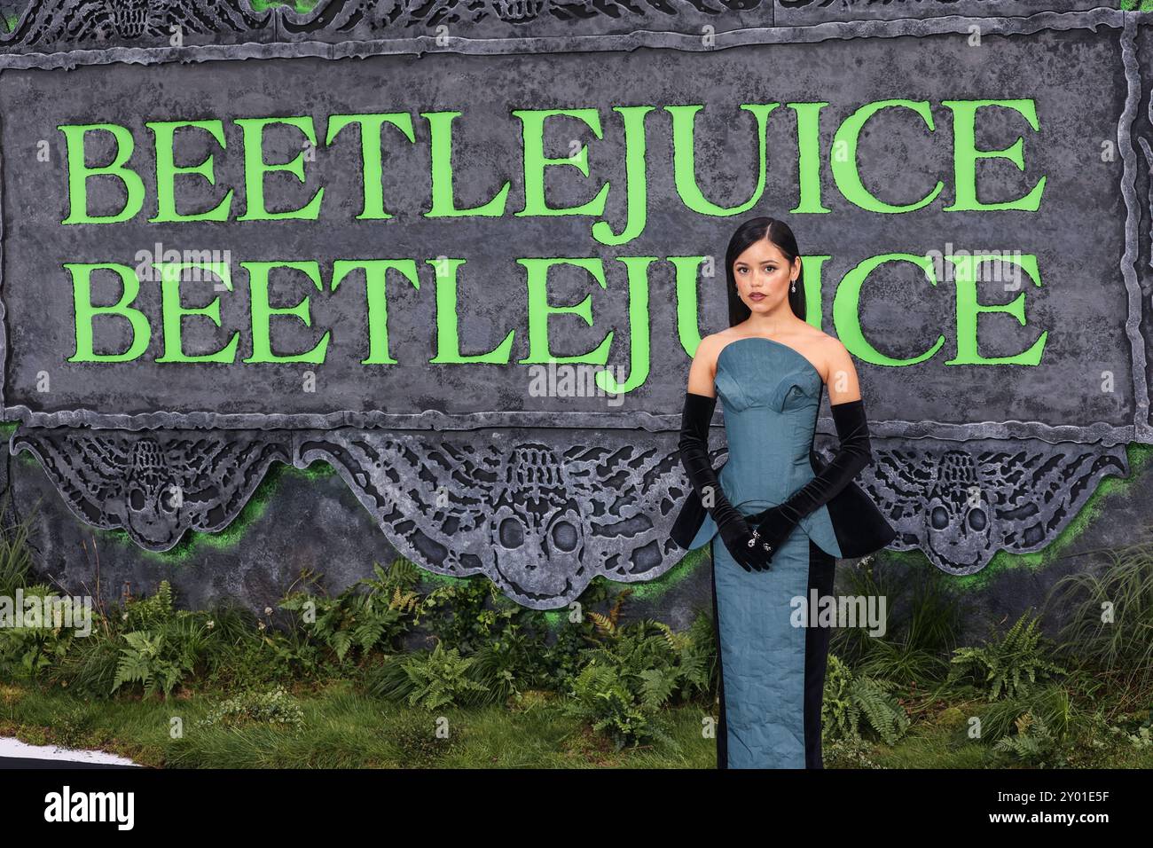 Jenna Ortega attends the UK premiere of "Beetlejuice Beetlejuice" at ...